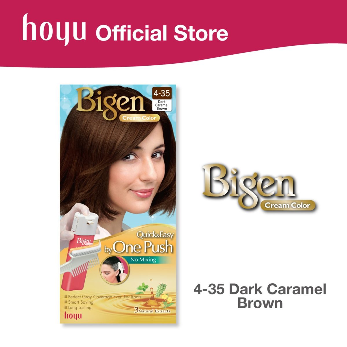 Bigen Cream Color 4-35 Dark Caramel Brown – Hoyu