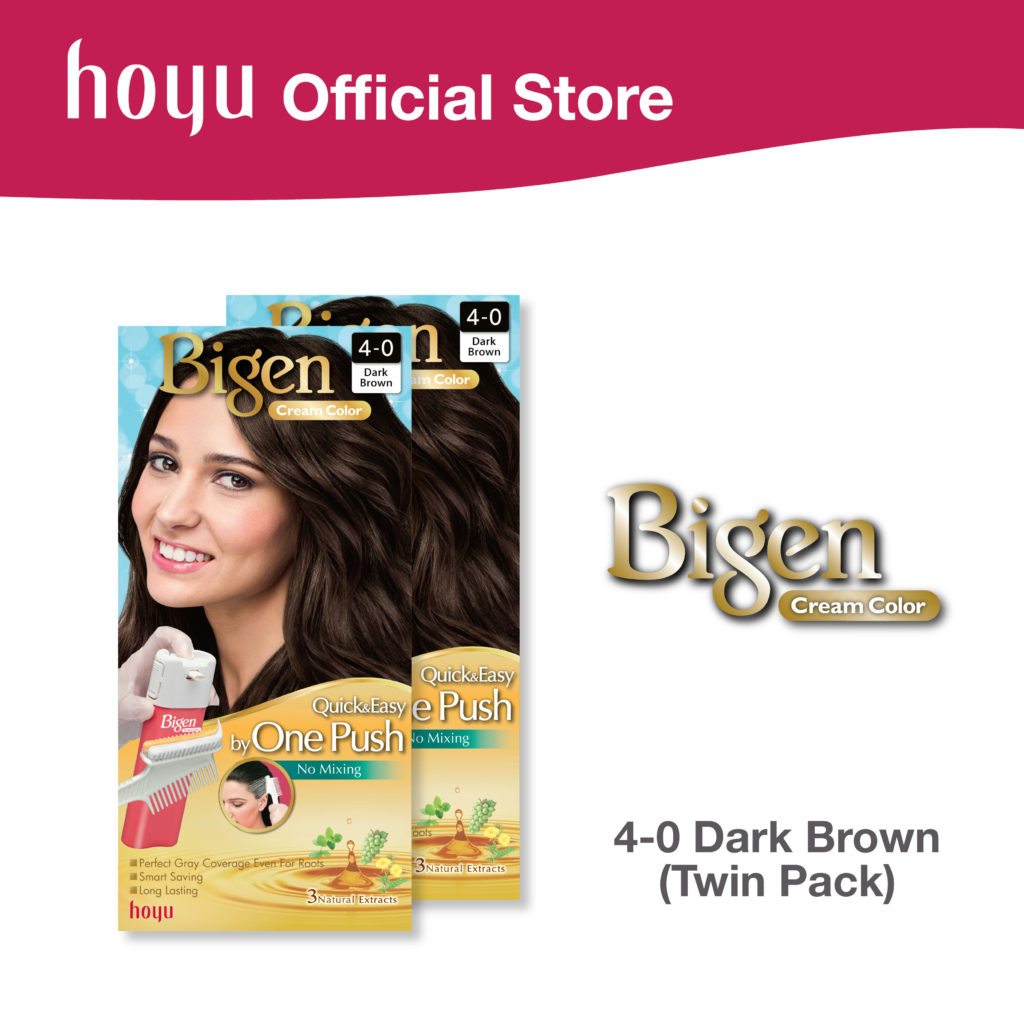 Bigen Cream Color 4-0 Dark Brown Twin Pack – Hoyu
