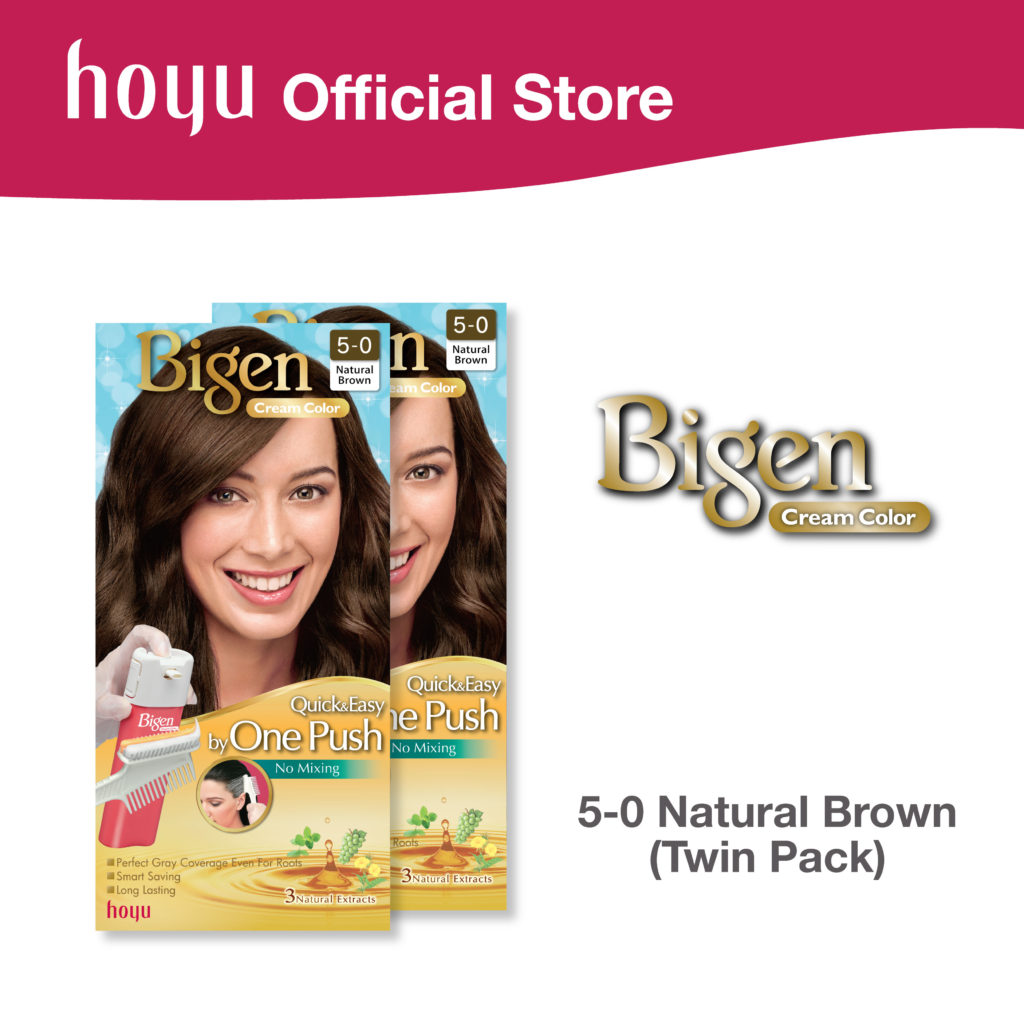 Bigen Cream Color 5-0 Natural Brown Twin Pack – Hoyu